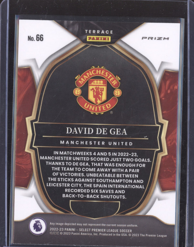 David De Gea 2022-23 Panini Select Premier League 66 Terrace Multi-Col - The Hobby
