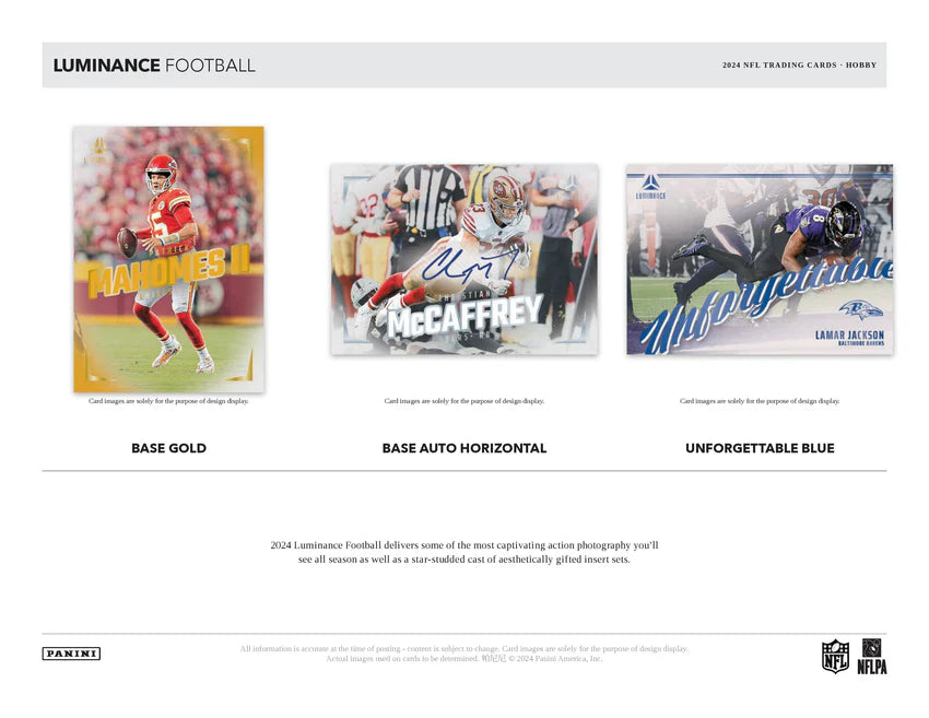 2024 Panini Luminance Football Hobby Box - The Hobby