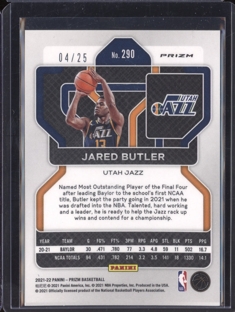 Jared Butler 2021-22 Panini Prizm 290 Mojo RC 4/25 - The Hobby