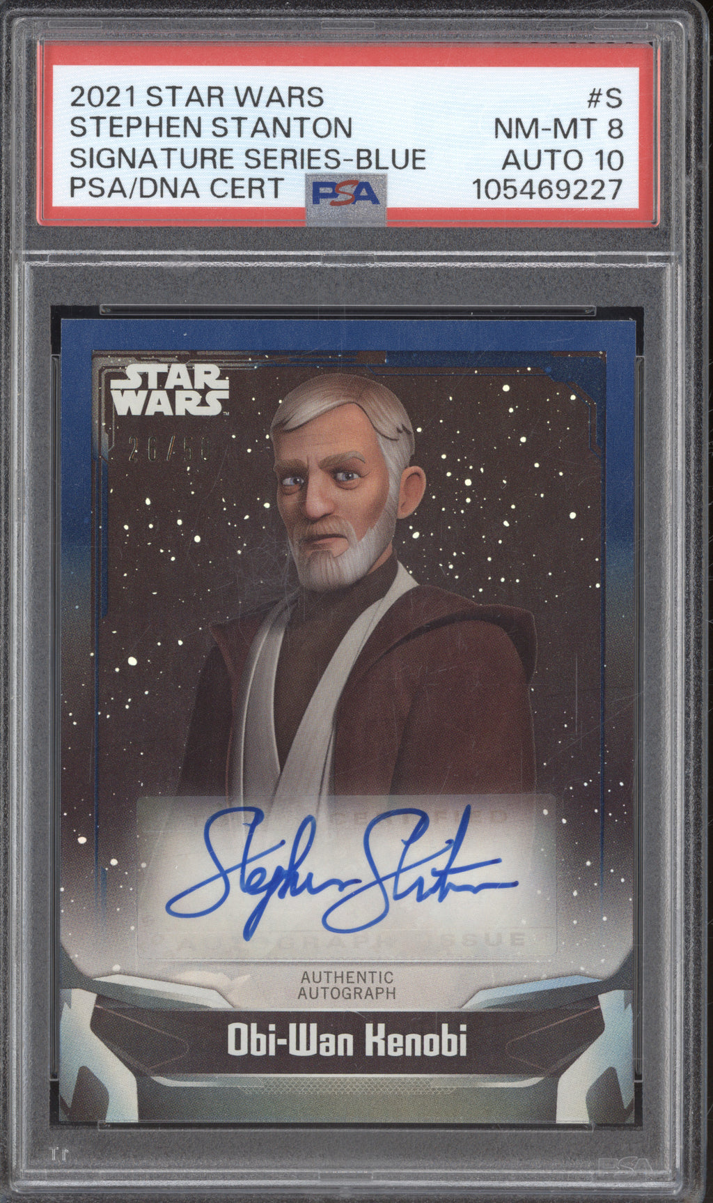 Stephen Stanton 2021 Topps Star Wars A-S Signature Series Blue 26/50 P