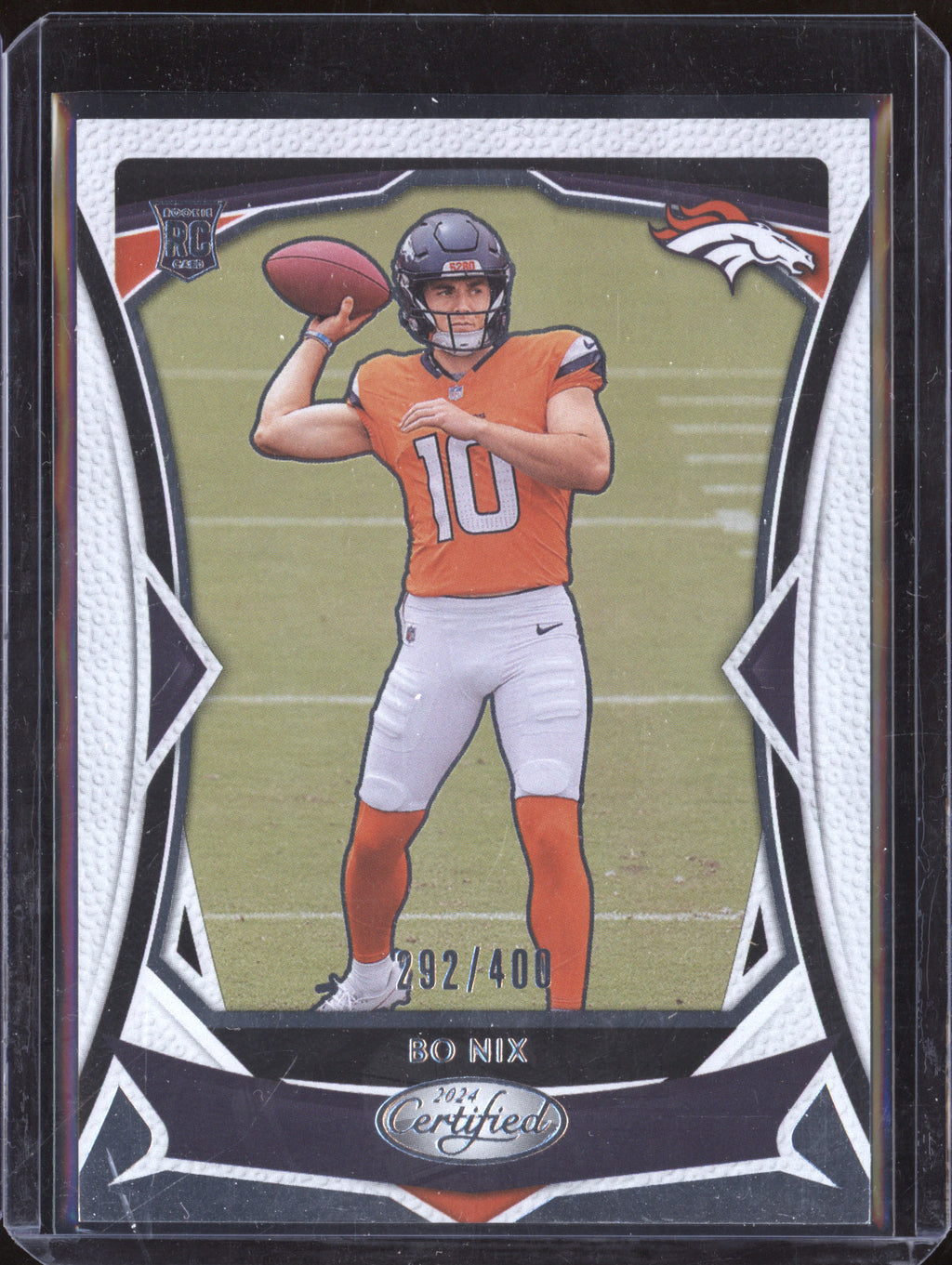 Bo Nix 2024 Panini Certified 109 RC 292/400