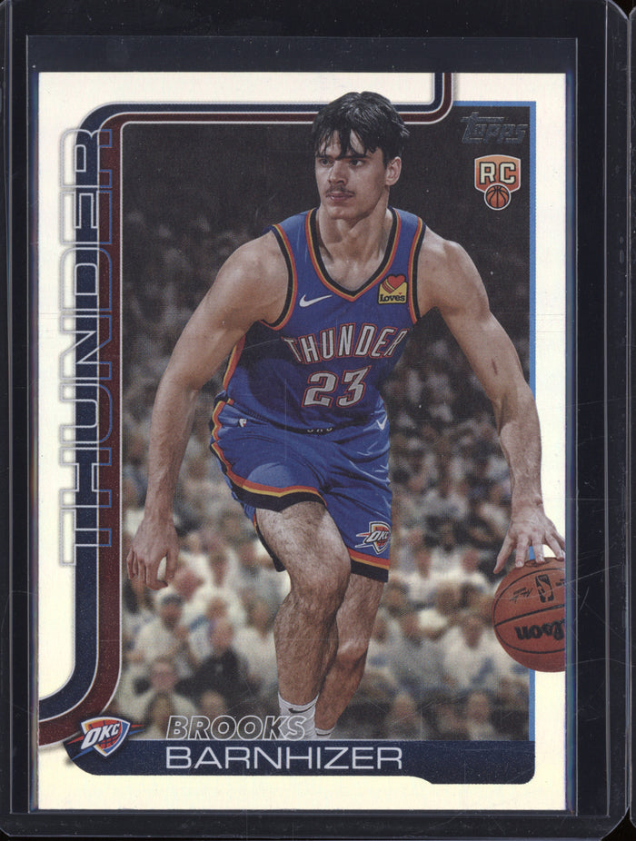 2025 NBA Basketball Topps 245 Brooks Barnhizer Rainbow Foilboard Holo