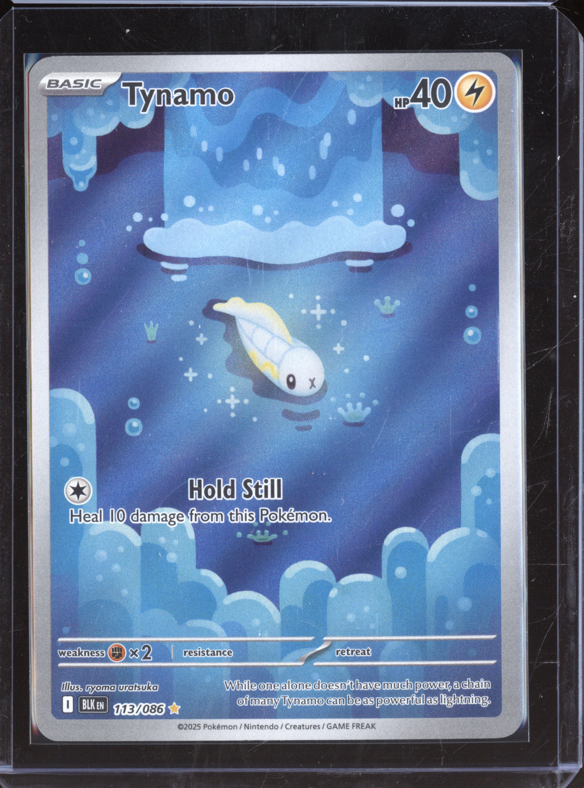 Tynamo 2025 Pokemon Black Bolt BLK 113/086 Illustration Rare