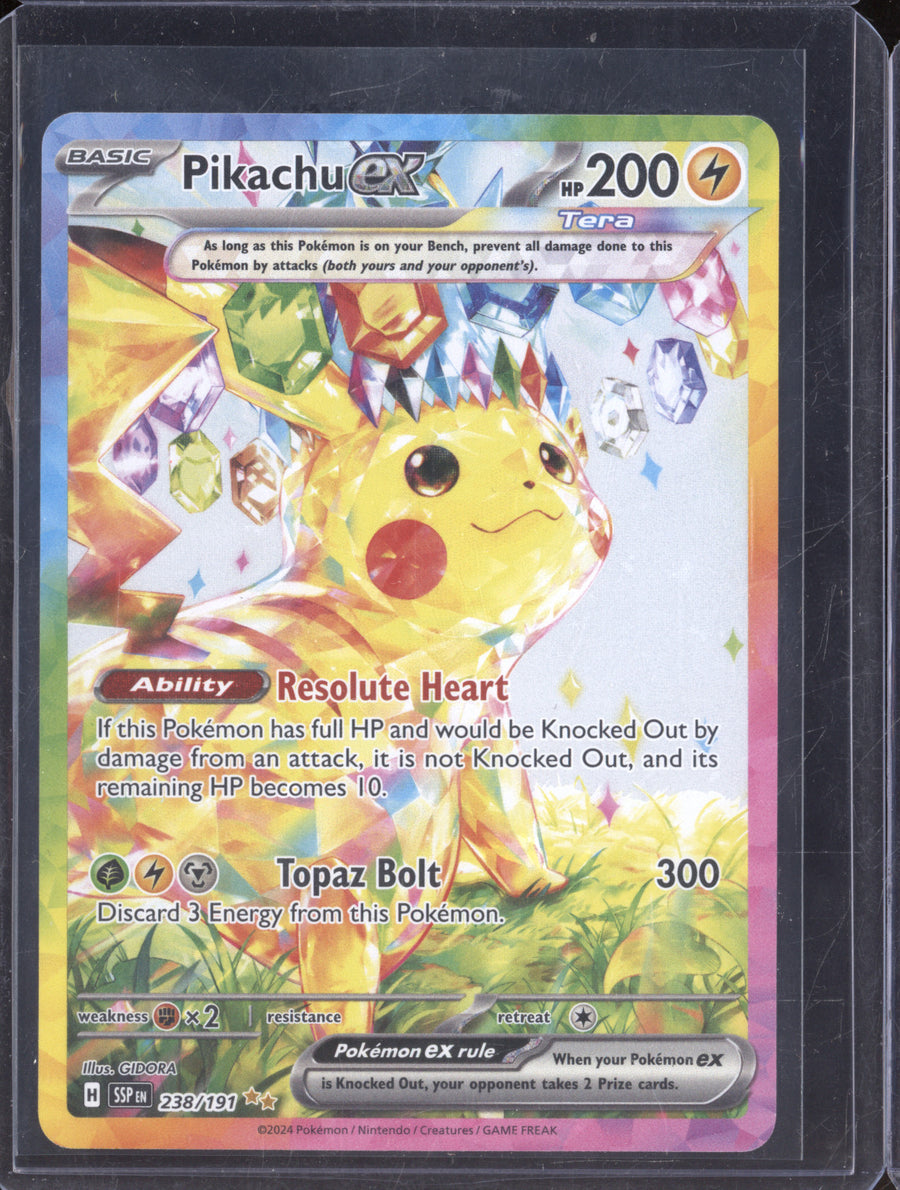 2024 Pokemon Surging Sparks 238/191 Pikachu ex SSP