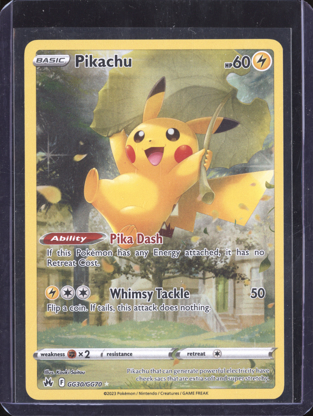 Pikachu 2023 Pokemon Crown Zenith GG30/GG70 Full Art