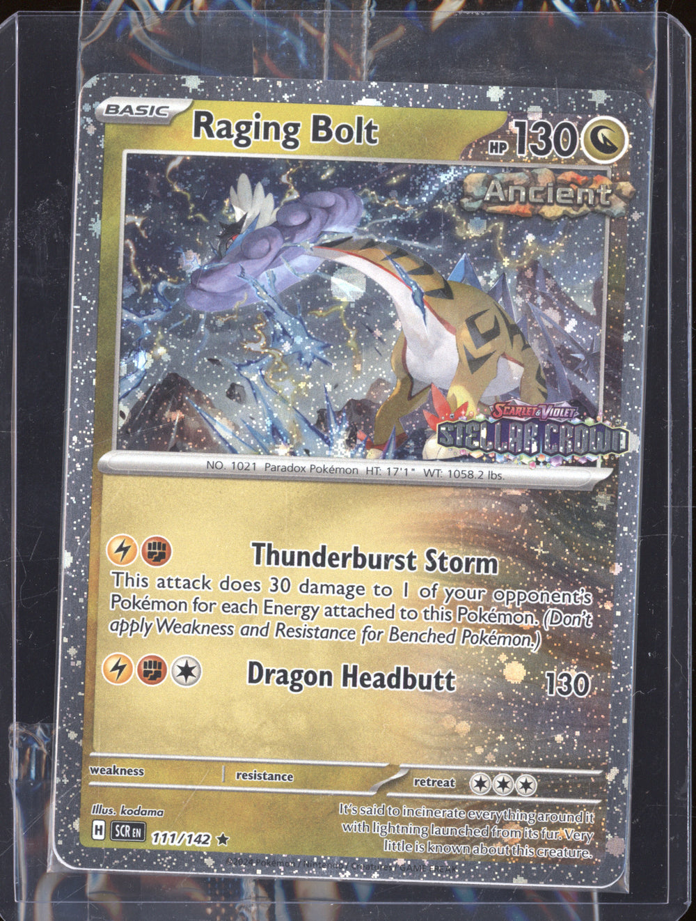 2024 Pokemon Stellar Crown SCR 111/142 Raging Bolt Sealed Promo