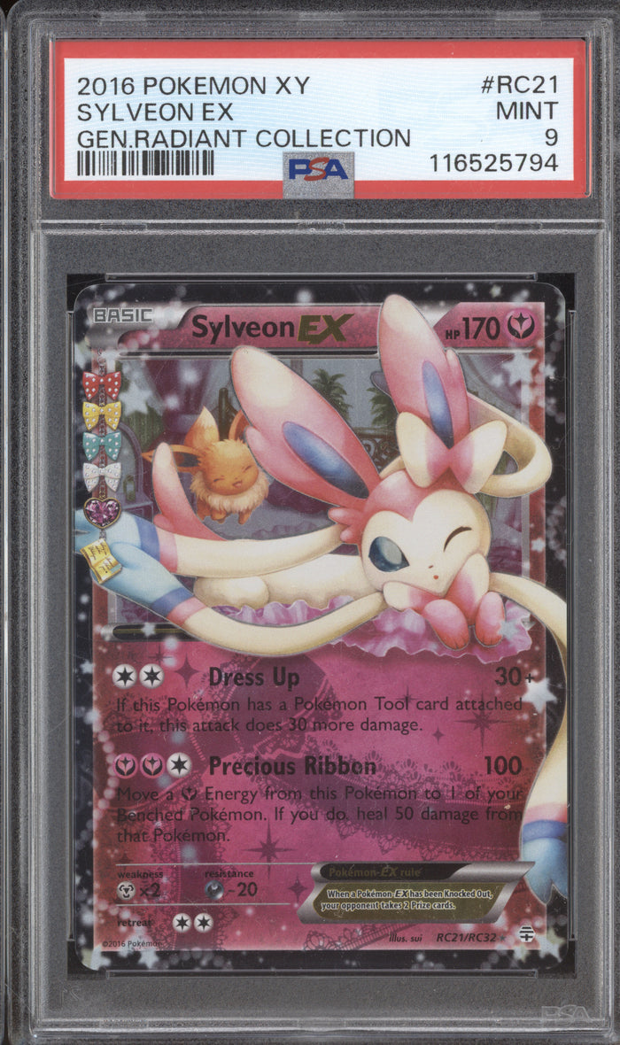 Sylveon EX Pokemon Generations RC21/RC32 Radiant Collection Ultra Rare