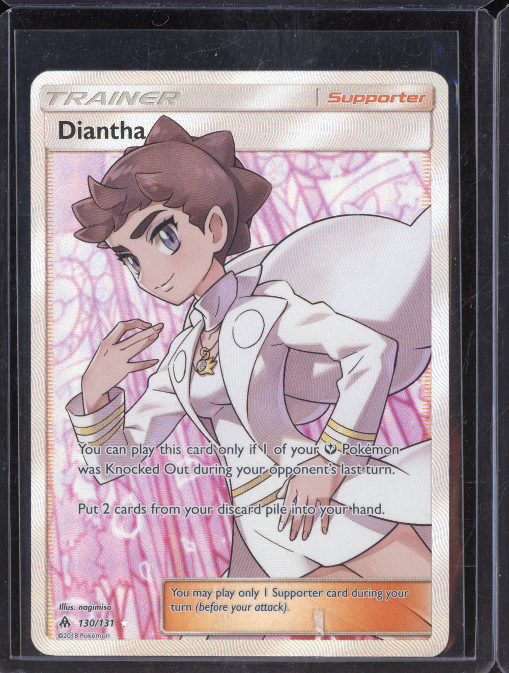Diantha 2018 Pokemon Forbidden Light 130/131 Full Art