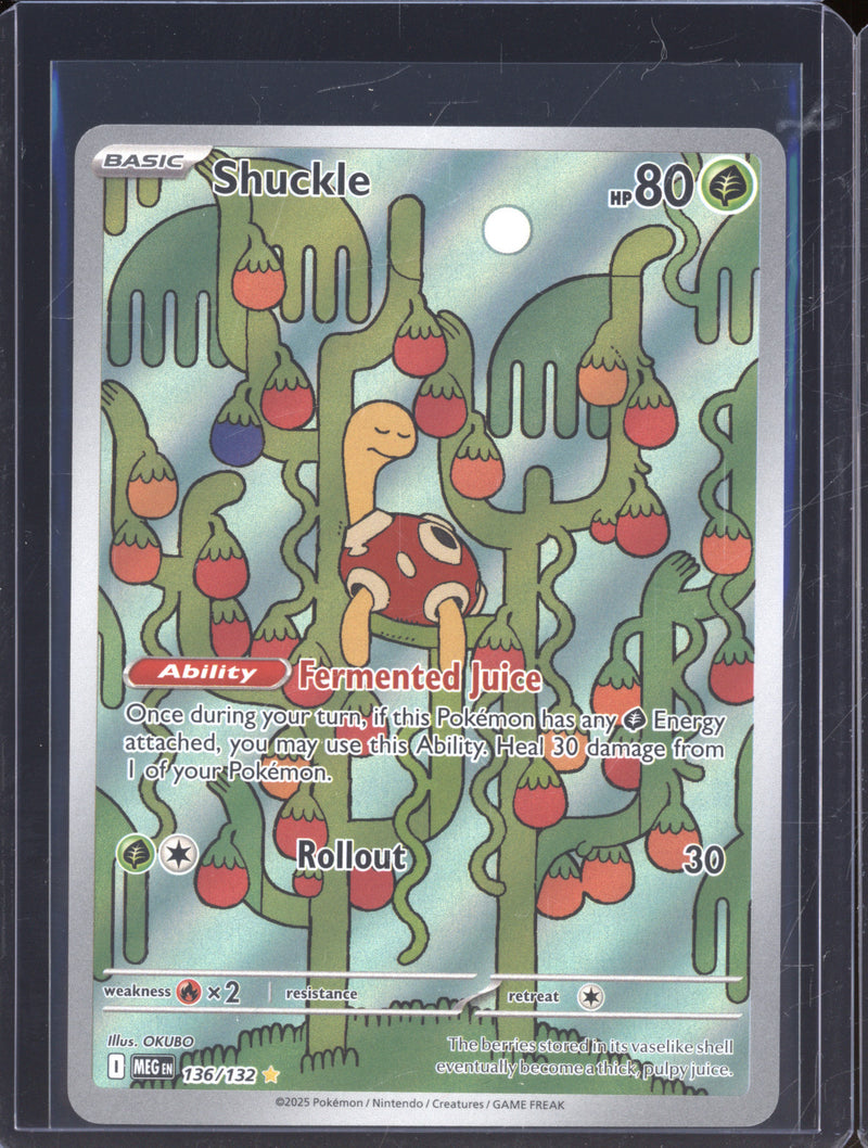 Shuckle 2025 Pokemon Mega Evolutions MEG 136/132 Illustration Rare