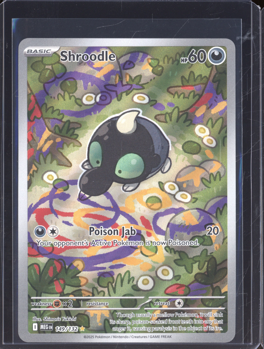 Shroodle 2025 Pokemon Mega Evolutions MEG 149/132 Illustration Rare