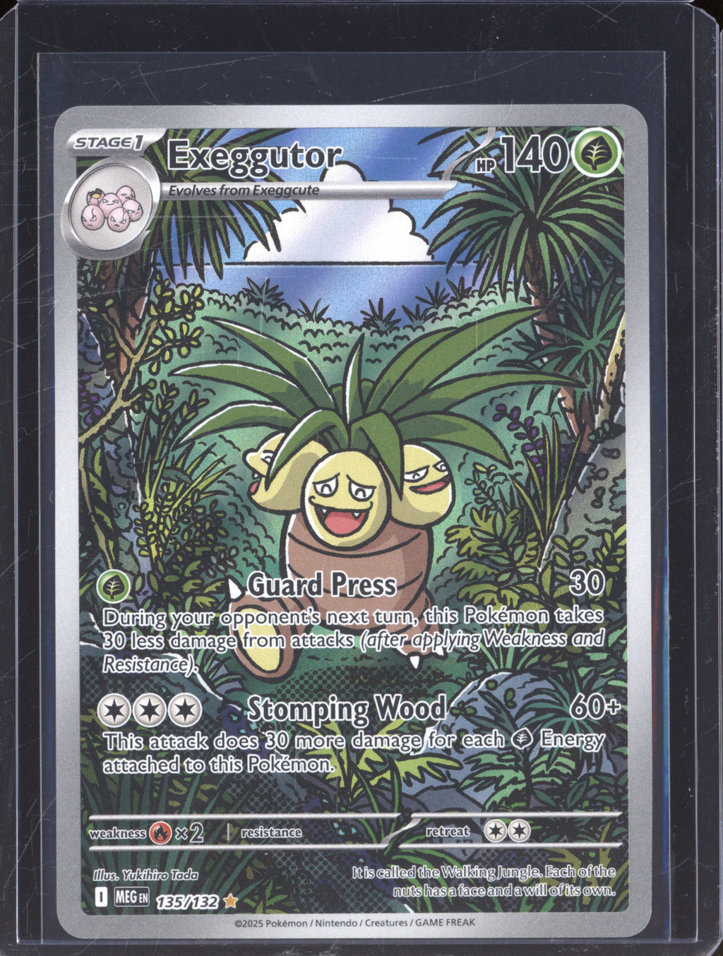 Exeggutor 2025 Pokemon Mega Evolutions MEG 135/132 Illustration Rare