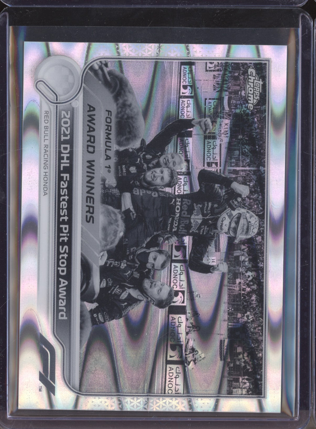 2021 DHL Fastest Pit Stop 2022 Topps Chrome Formula 1 194 Black & Whit