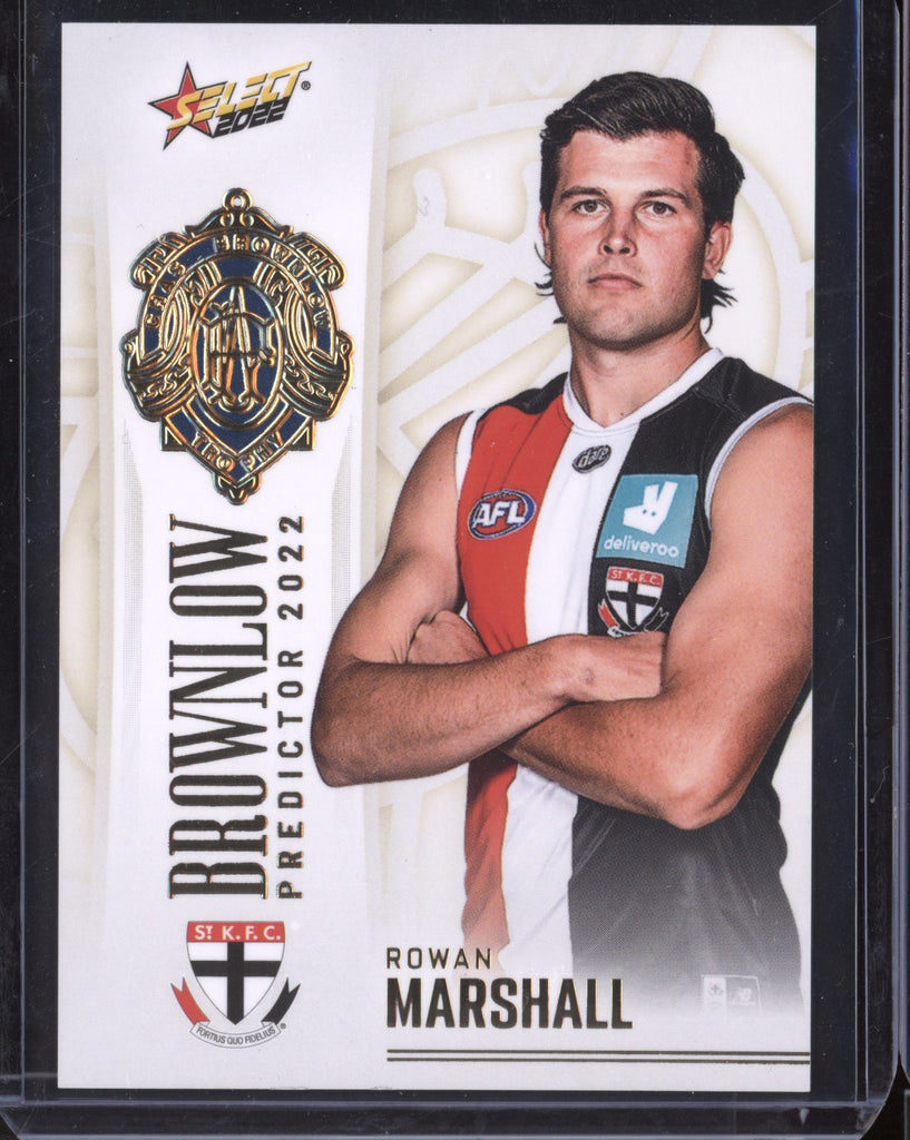 Rowan Marshall 2022 Select Footy Stars Gold Brownlow Predictor 122/185 ...